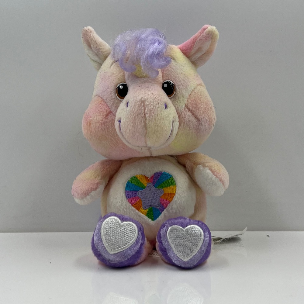 Pre-owned CARE BEAR NOBLE HEART HORSE 8" RARE BEAN BAG PLUSH - Own4Less